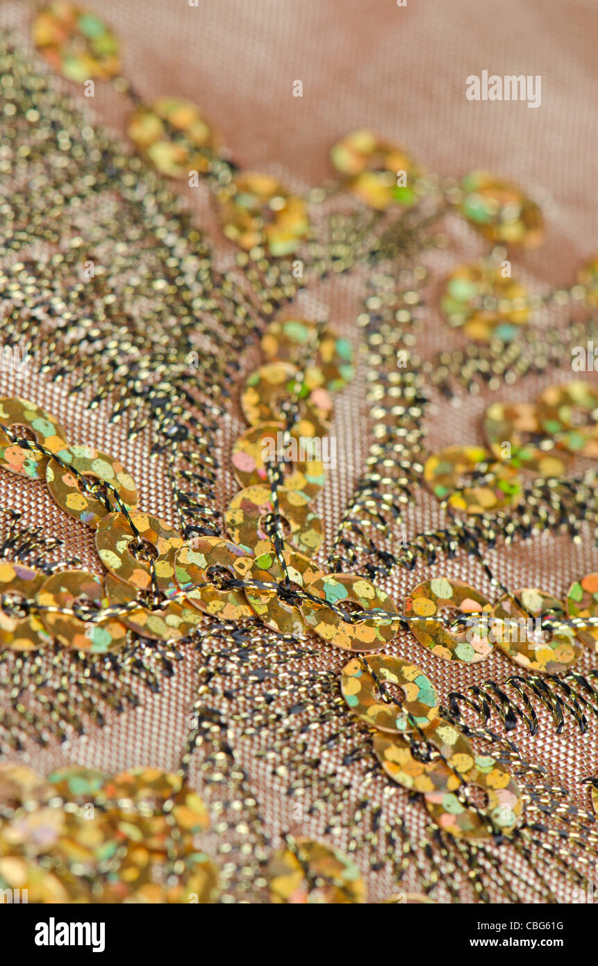 Fabric texture with spangles, sequin to background Stock Photo - Alamy