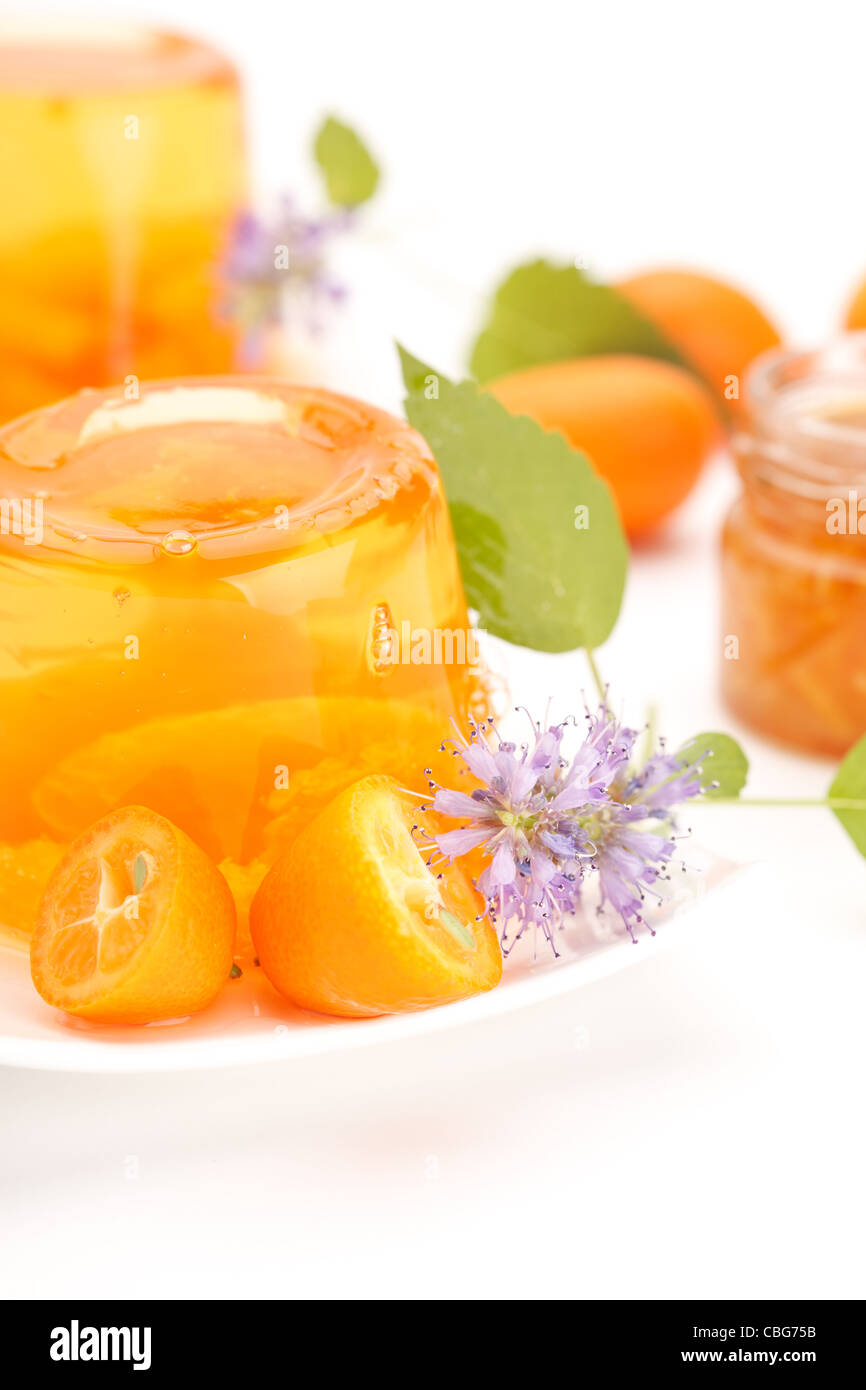 Orange jelly hi-res stock photography and images - Alamy