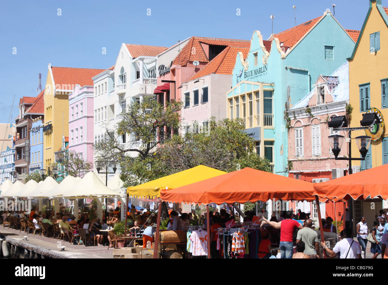 Handelskade, Curacao, Willemstad Stock Photo - Alamy