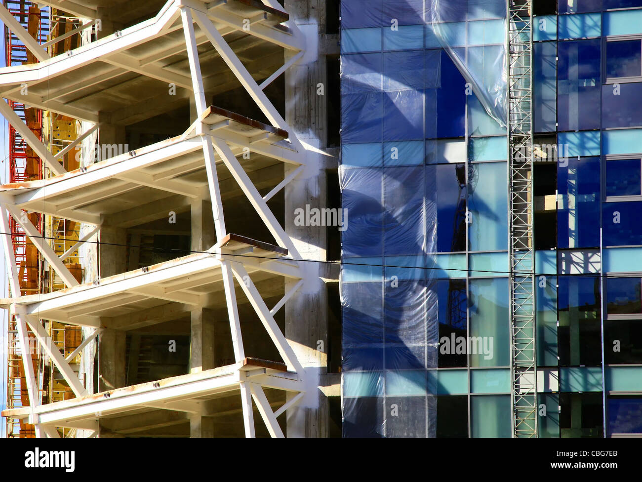 Part of the House under construction. Close up Stock Photo - Alamy