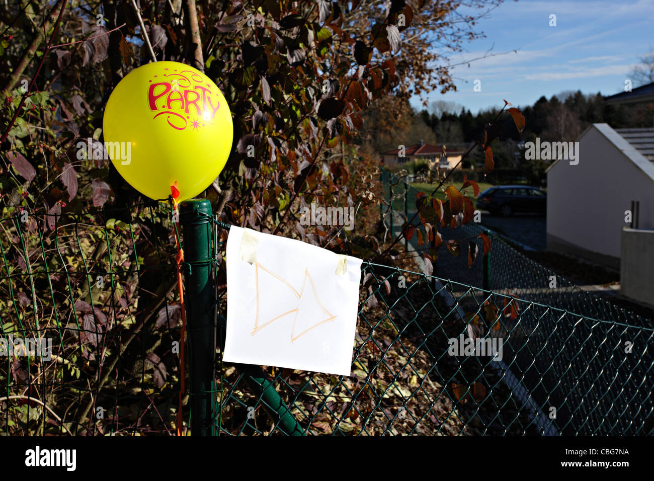 Balloon sign hi-res stock photography and images - Alamy