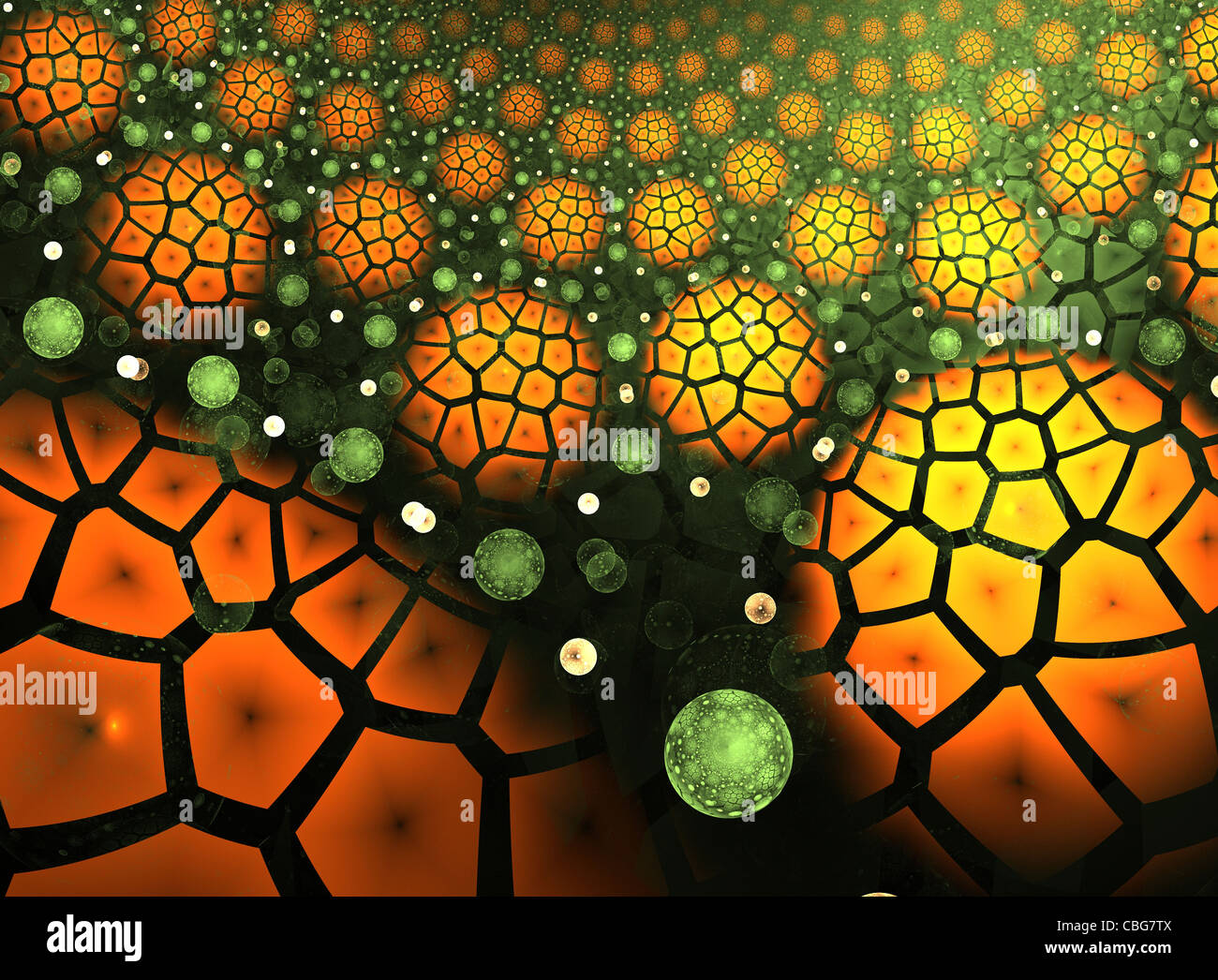 Digital Pattern Created Using The Apophysis Fractal Program Stock Photo ...