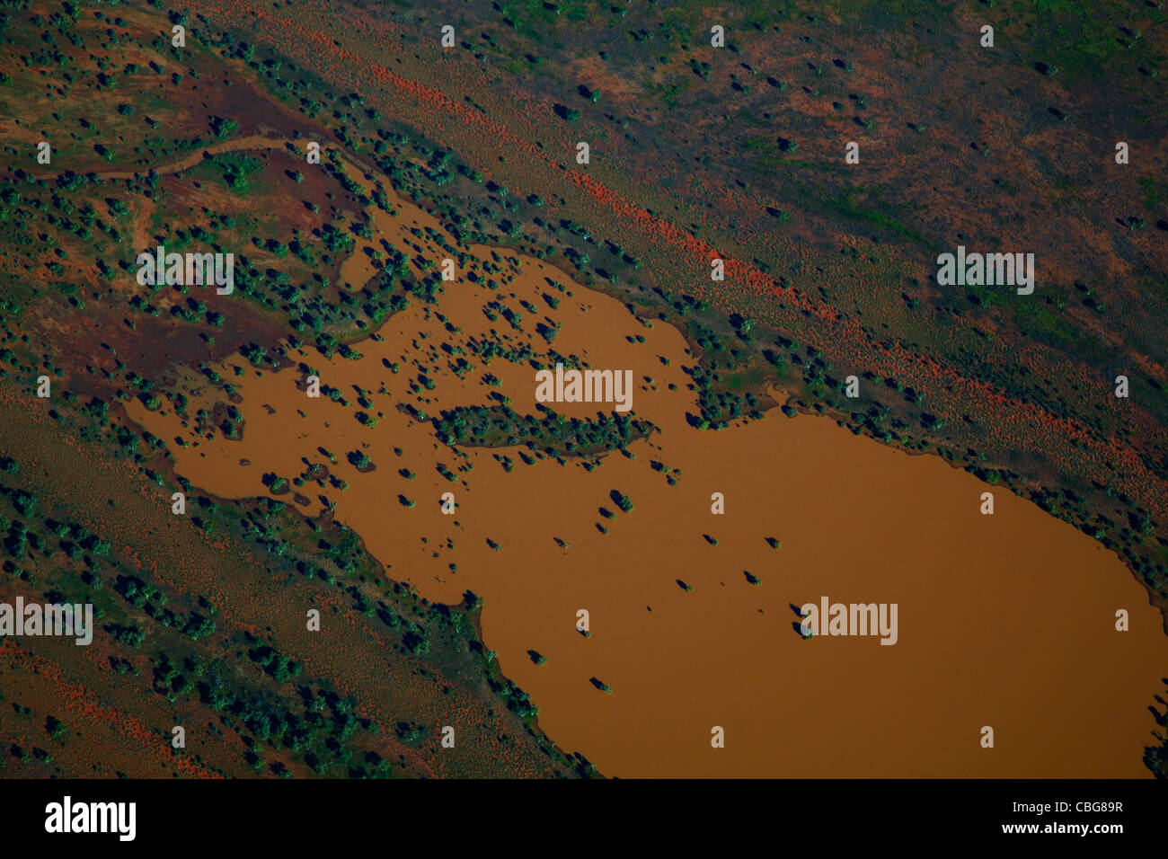 Aerial view of uncultivated landscape Stock Photo - Alamy