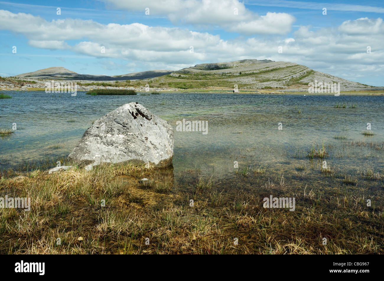 Lough Gealain, Mullaghmore, The Burren National Park, Co. Clare ...