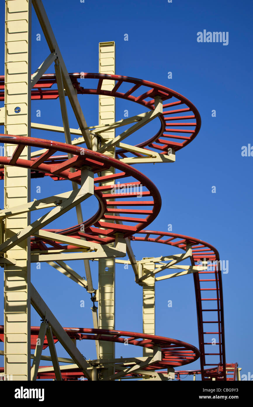 Part of a roller coaster, low angle view, close-up Stock Photo - Alamy