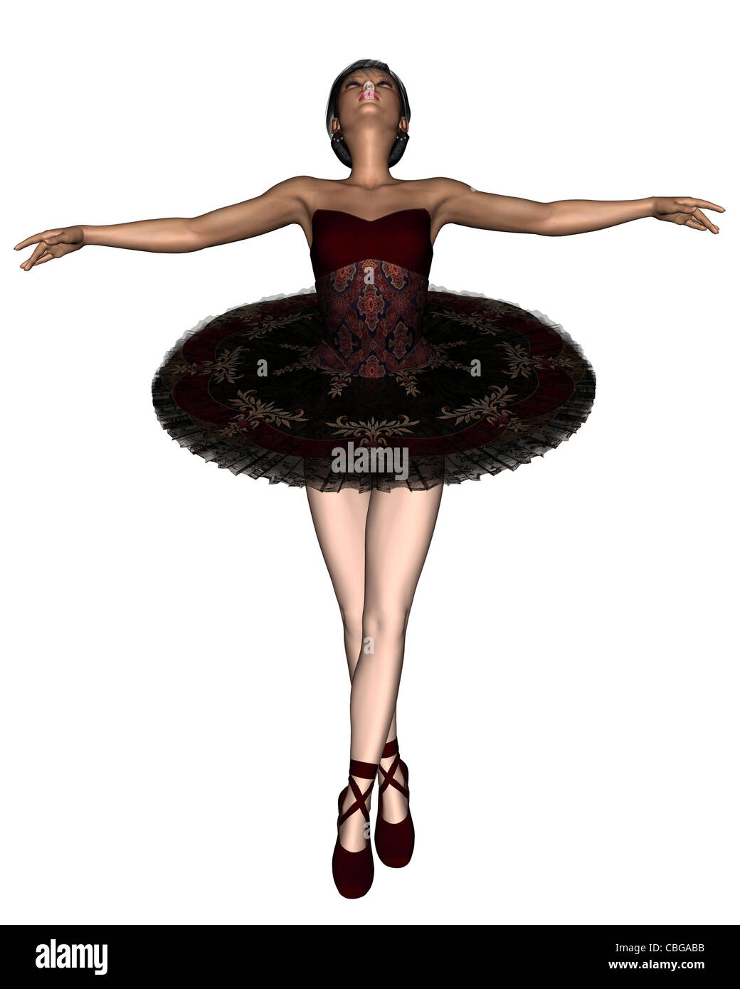 Beautiful ballerina in classical dance Cut Out Stock Images & Pictures ...
