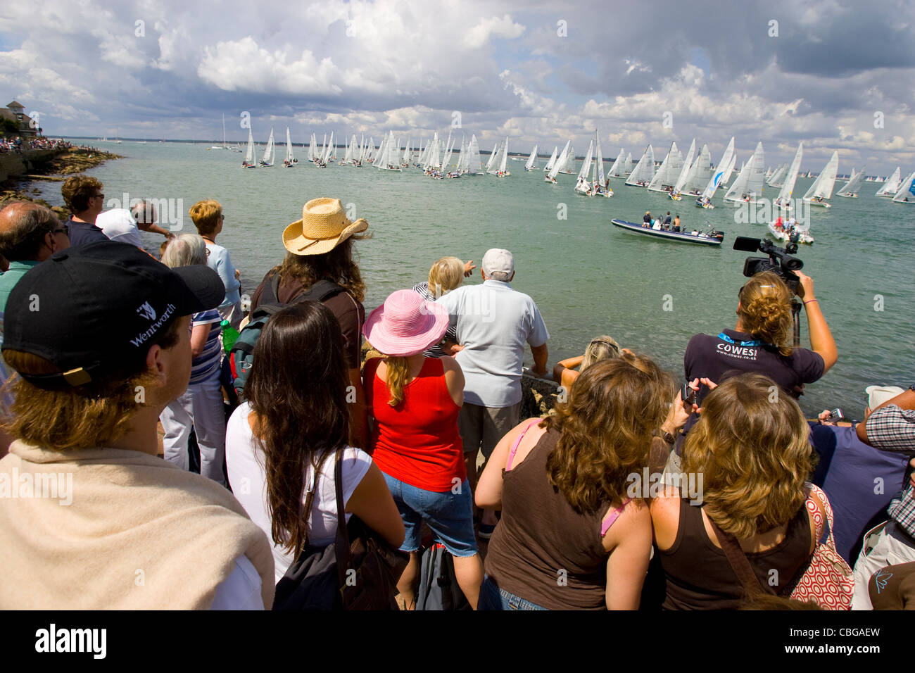 Royal Yacht Squadron, Start Line, Spectators, Yacht Racing, Cowes Week ...