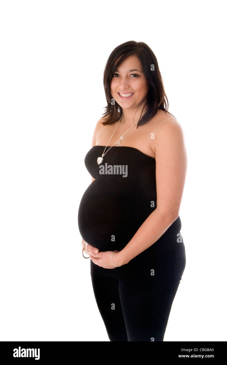 Pregnant Bump Full Term Stock Photos & Pregnant Bump Full Term Stock ...