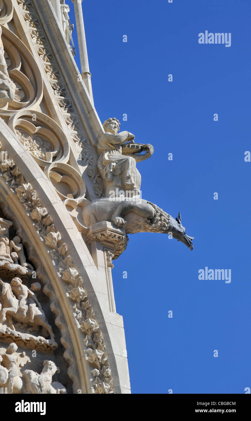 Gargoyle Gothic Reims Notre Dame Cathedral - Our Lady of Rheims - in ...