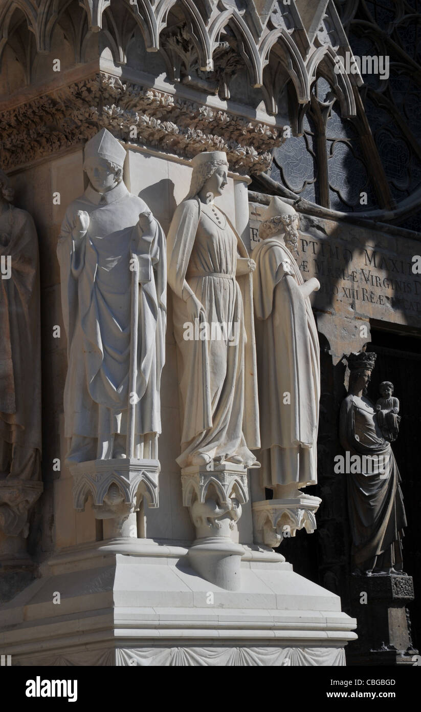 Gothic Reims Notre Dame Cathedral - Our Lady of Rheims - in the ...