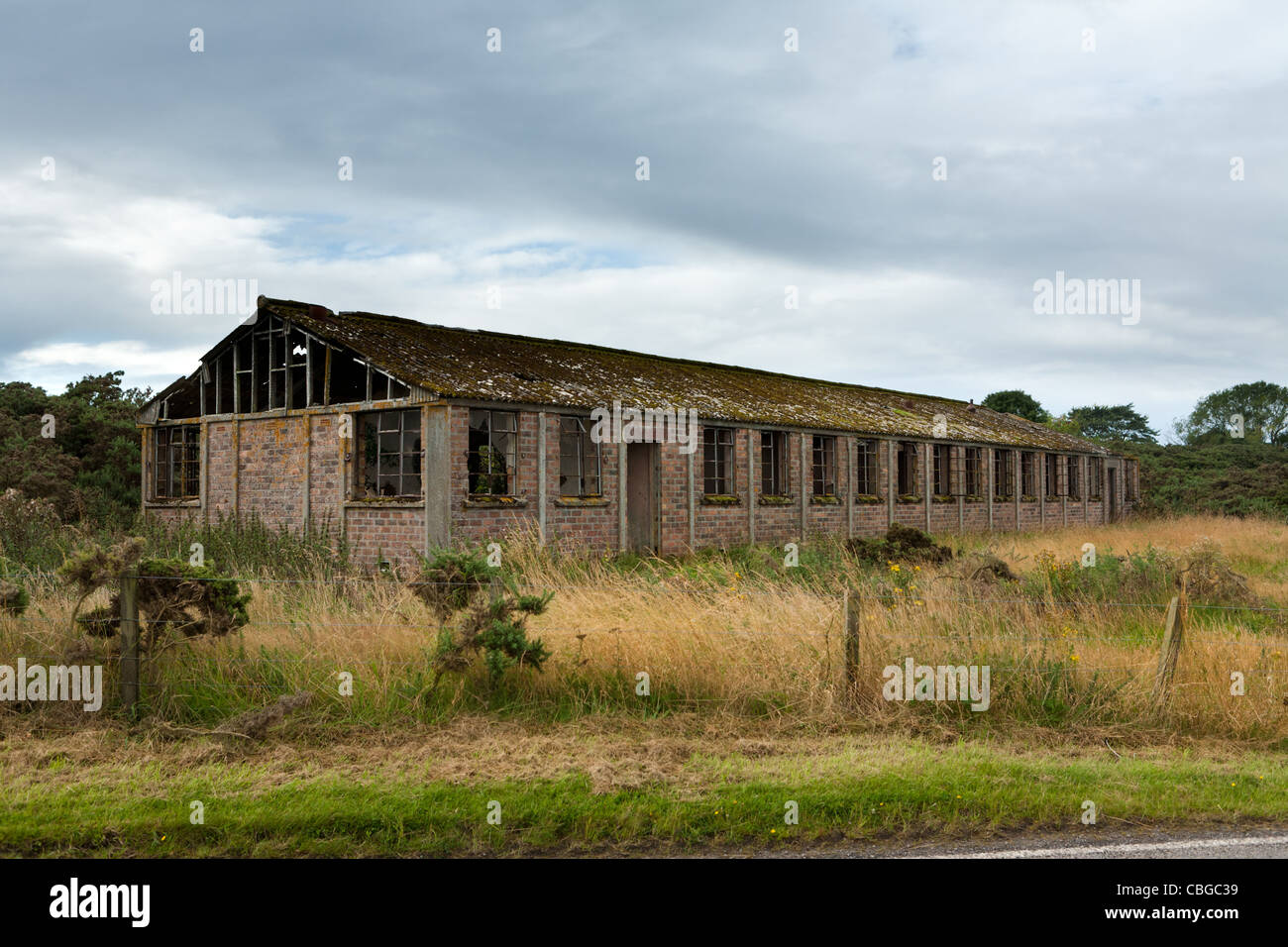 Disused World War two airfield and buildings at Easter Airfield, Ross ...