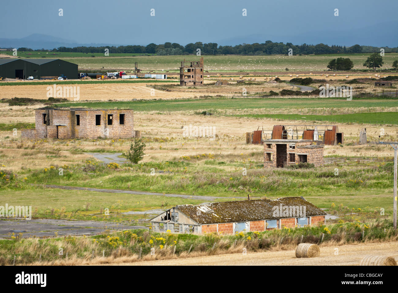 Disused World War two airfield and buildings at Easter Airfield, Ross ...