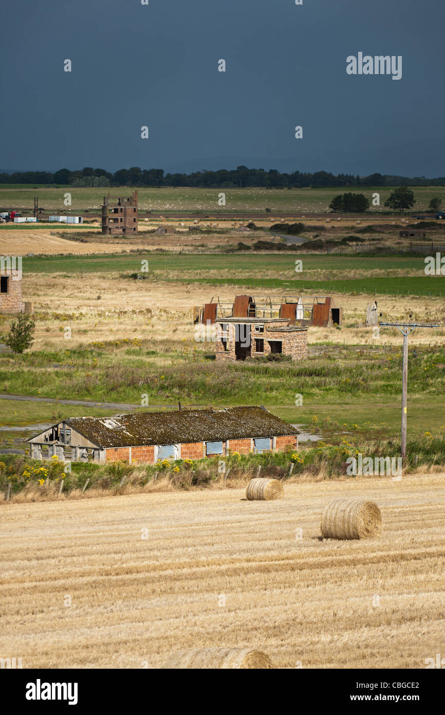 Disused World War two airfield and buildings at Easter Airfield, Ross ...