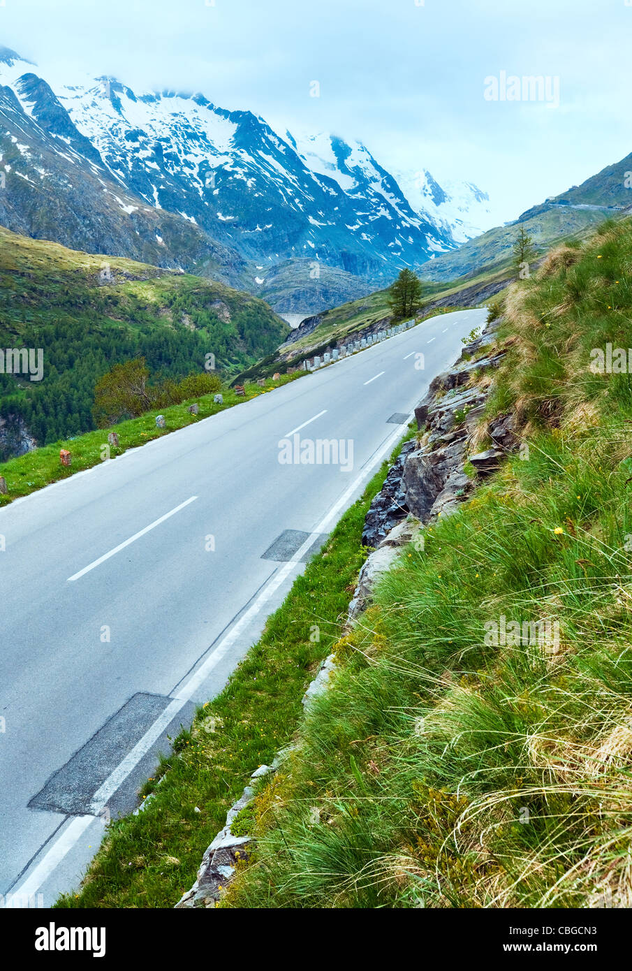 summer Alps mountain and Grossglockner High Alpine Road Stock Photo - Alamy