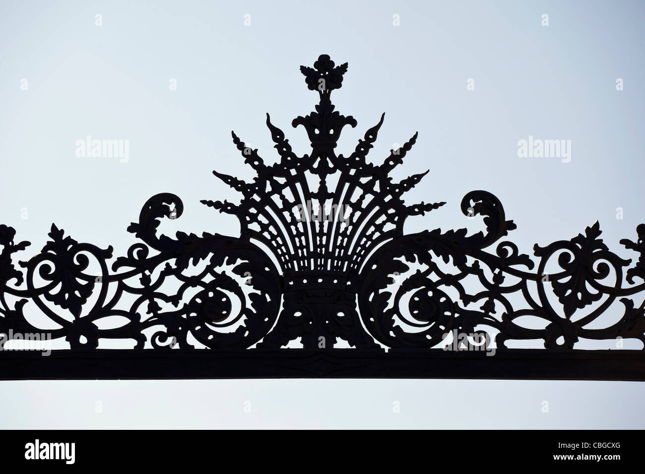 Intricate wrought iron design, detail Stock Photo - Alamy