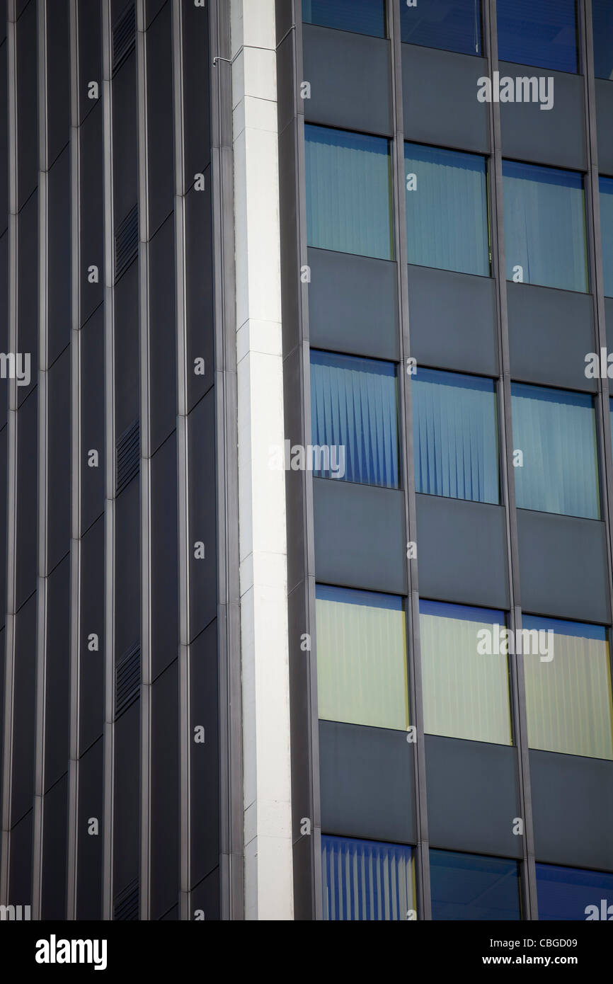 Abstract facade of front and side of building Stock Photo - Alamy