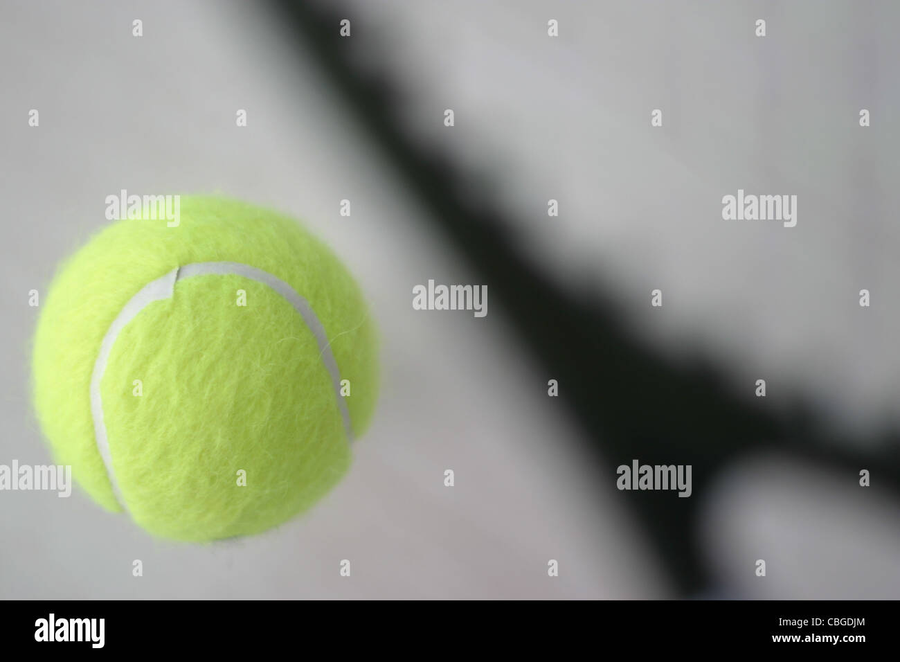 Abstract images of Sports equipment. Tennis racket and ball Stock Photo ...