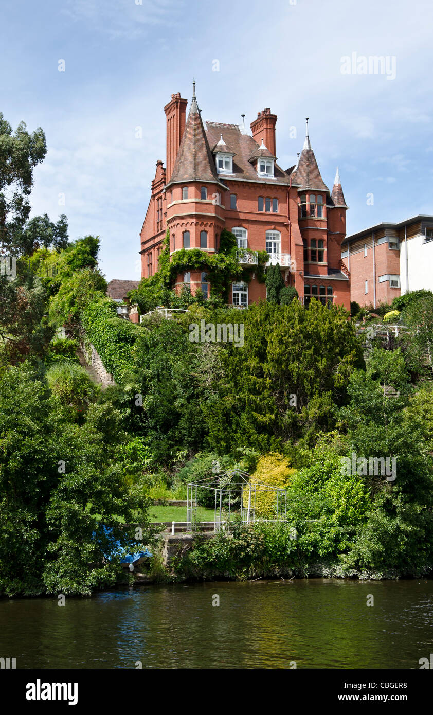 Large house by the River Dee in Chester, England Stock Photo - Alamy