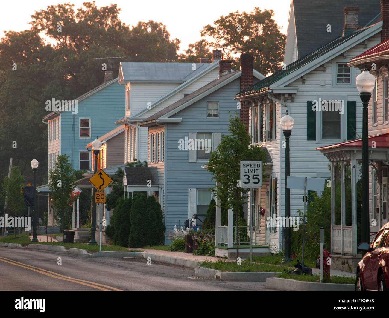 Old house on main street in downtown of Linglestown, Pennsylvania Stock Photo - Alamy