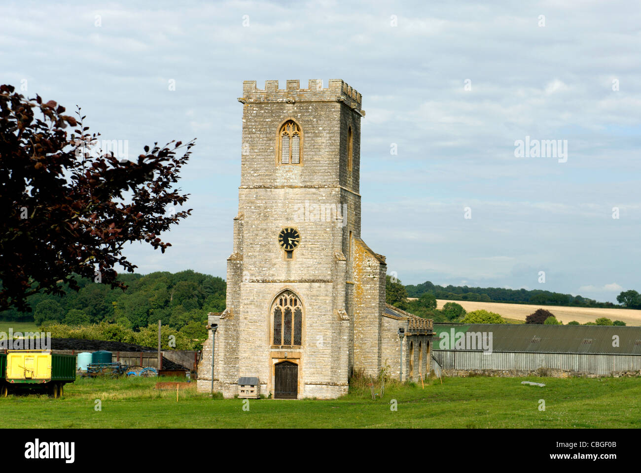 The Church in the field in the parish of High Ham with Low Ham Somerset ...