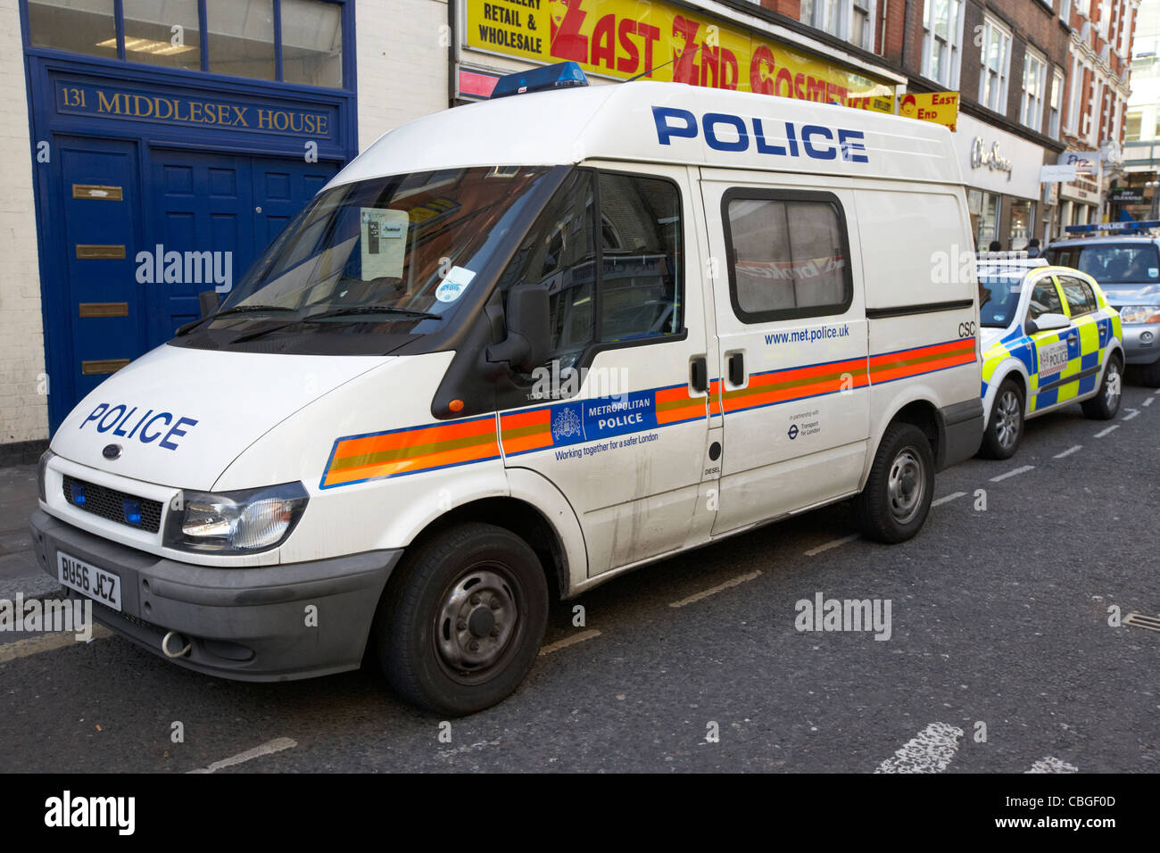 dirty metropolitan police van vehicle london england uk united kingdom ...
