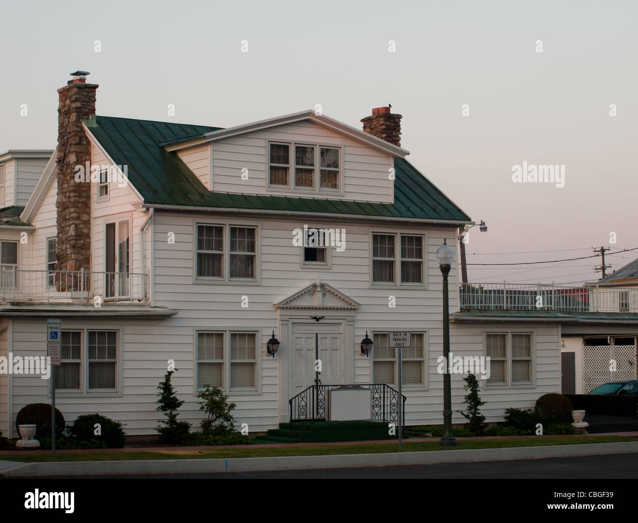 Old house on main street in downtown of Linglestown, Pennsylvania Stock ...