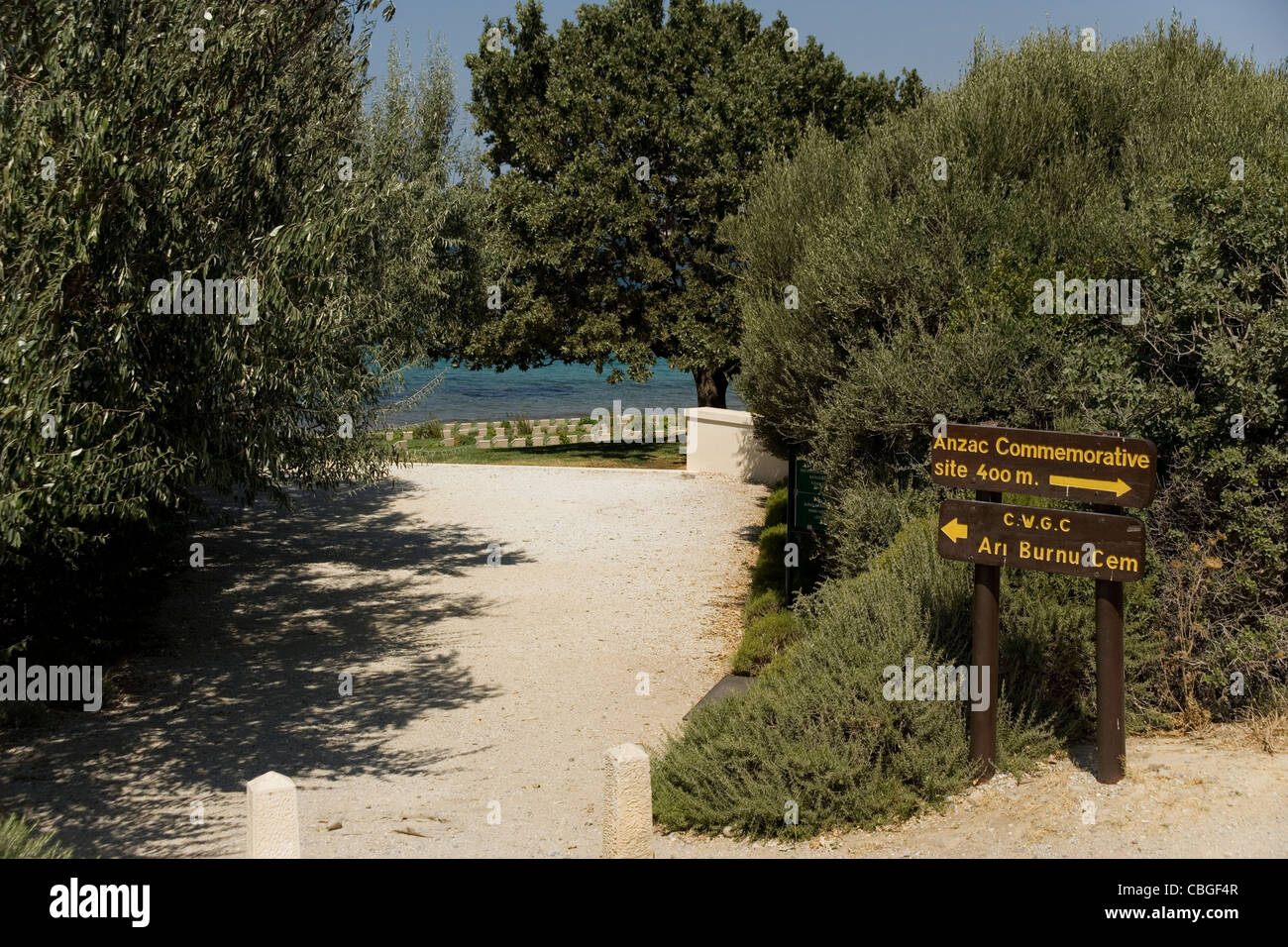 Ari Burnu Cemetery in Anzac cove in the Anzac area of Gallipoli, Turkey ...