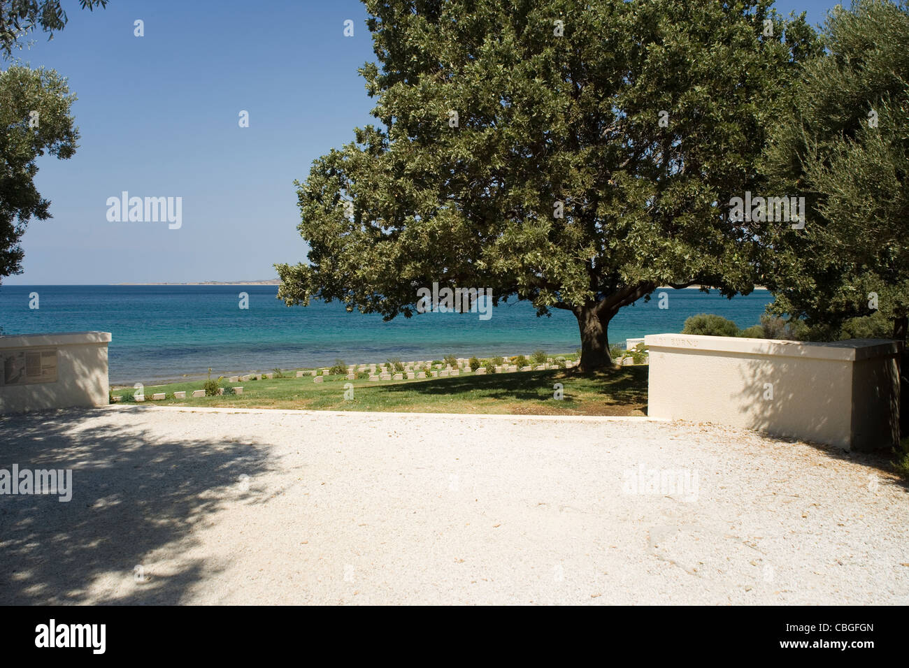 Ari Burnu Cemetery in Anzac cove in the Anzac area of Gallipoli, Turkey ...