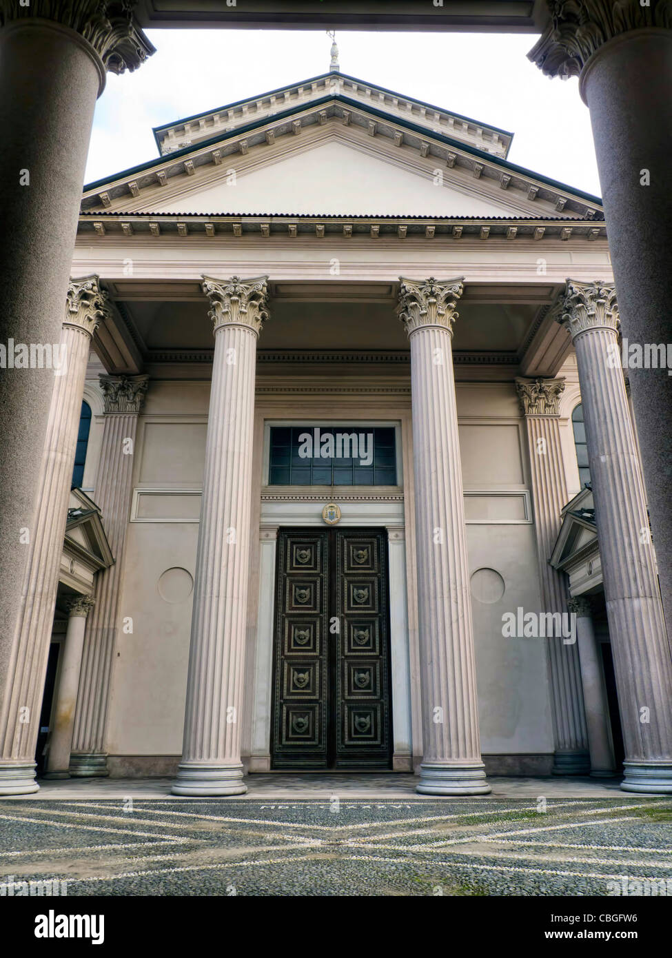 neoclassical architecture, Cathedral in Novara, Italy Stock Photo - Alamy