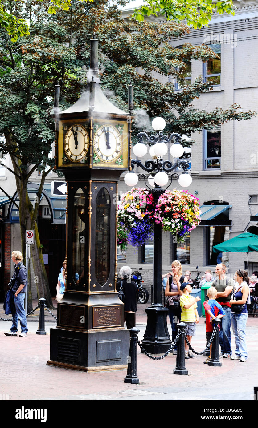 The Gastown steam clock in downtown Vancouver Stock Photo - Alamy