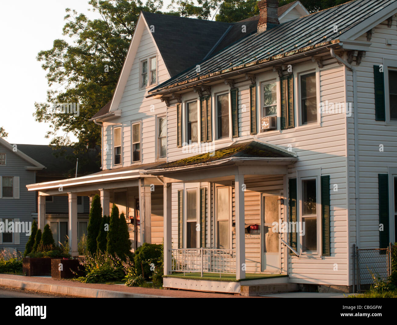 Old house on main street in downtown of Linglestown, Pennsylvania Stock ...