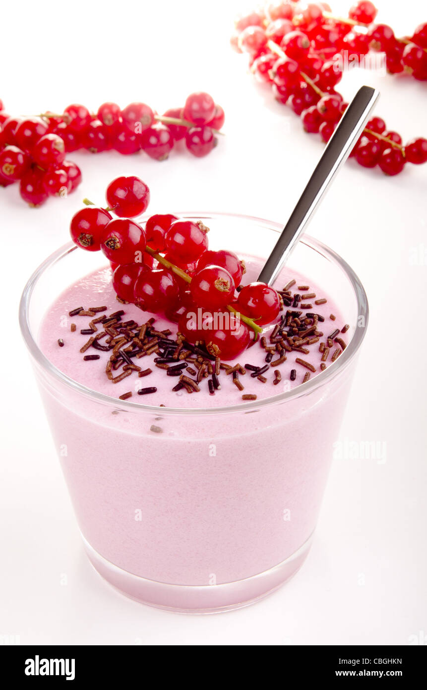 red fruit pudding with red currants Stock Photo - Alamy