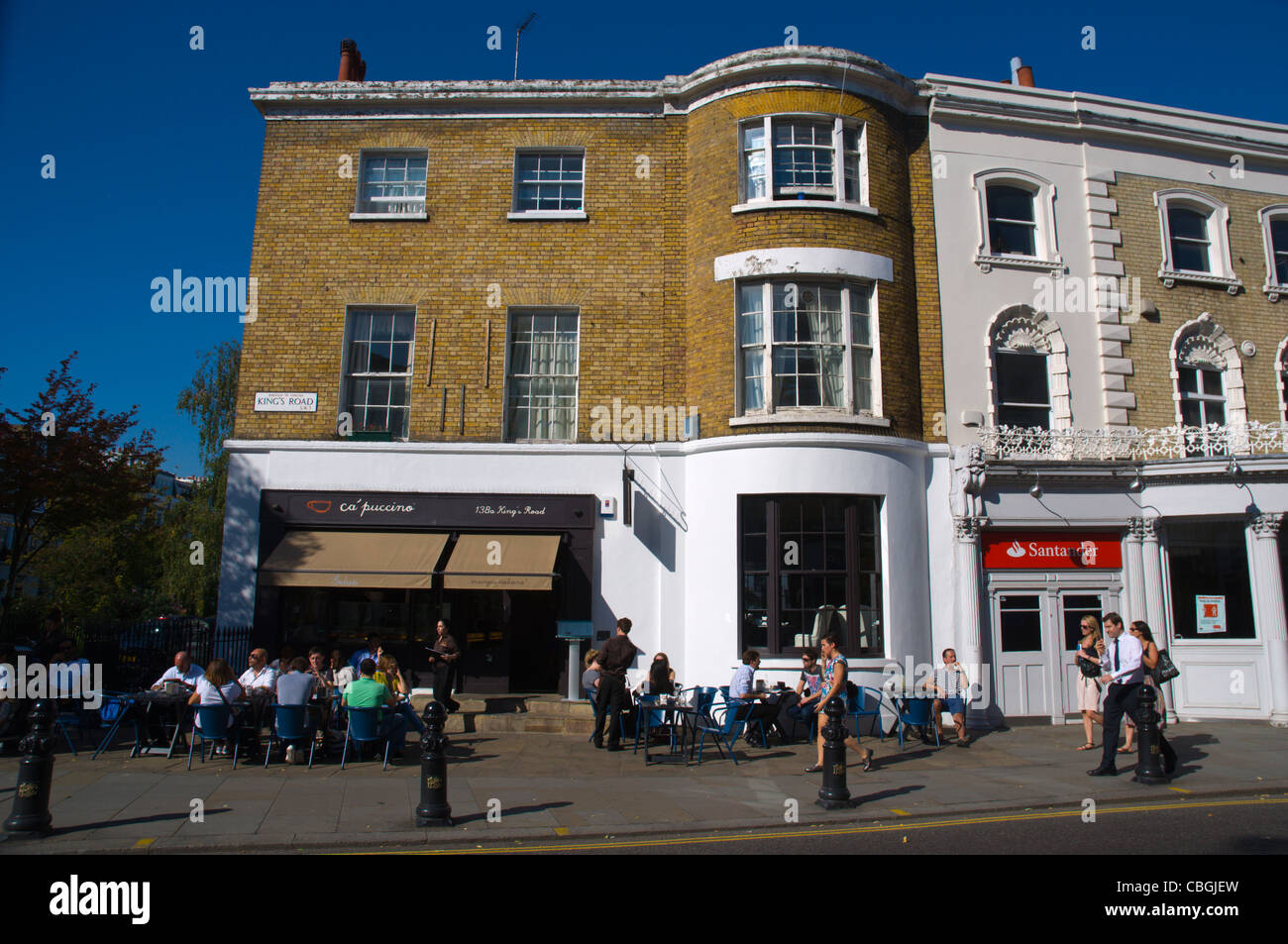 King's Road street Chelsea district London England UK Europe Stock ...