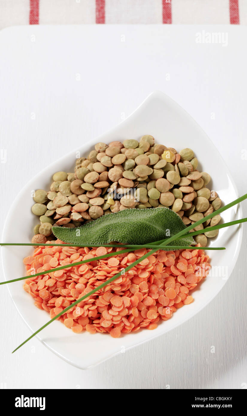 Dried white lentil hi-res stock photography and images - Alamy