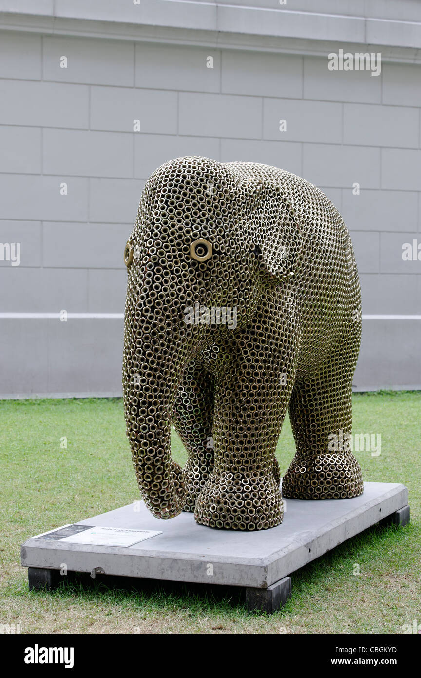 Colourful Elephant art exhibit in Singapore Stock Photo - Alamy