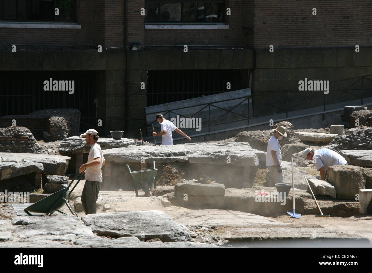 archeology dig excavation, rome, italy Stock Photo - Alamy