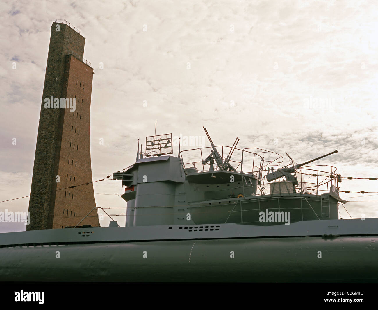 The Laboe Monument near Kiel in Germany with a Submarine Stock Photo ...