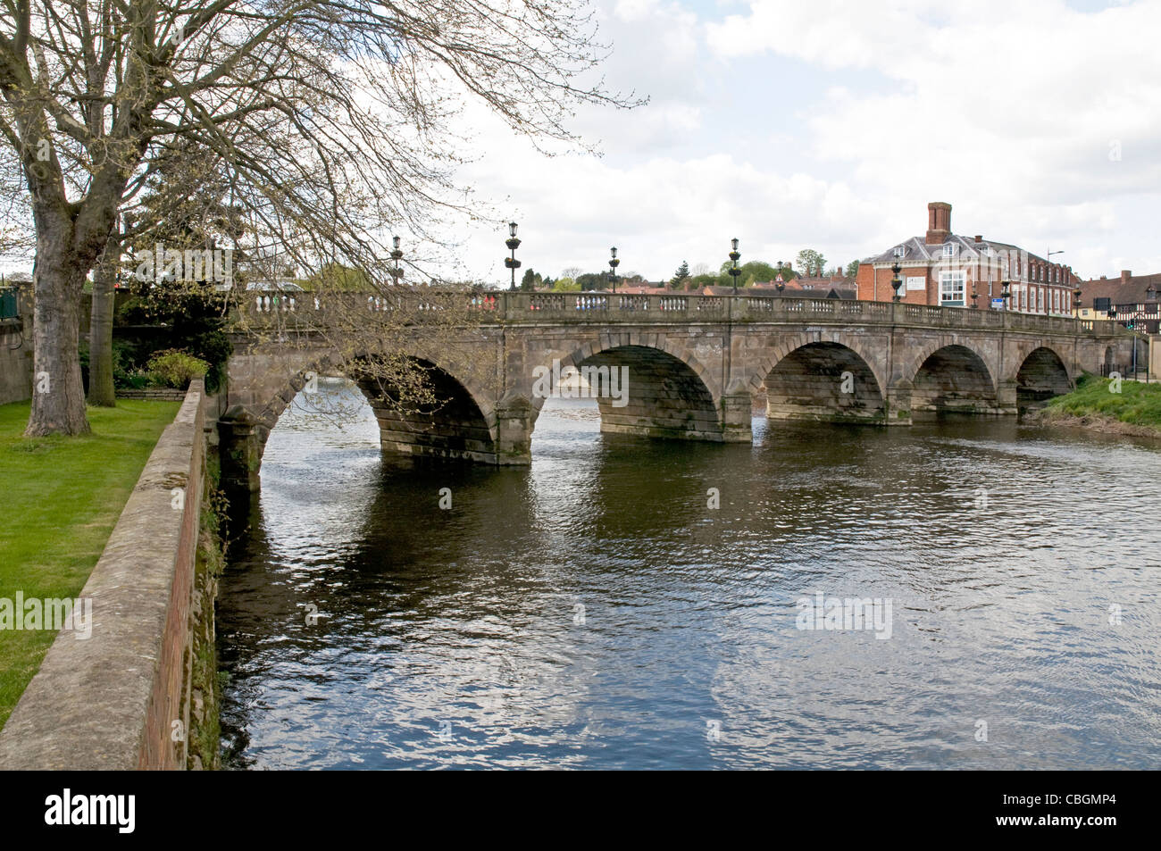 The Welsh Bridge, Shrewsbury, Shropshire Stock Photo - Alamy