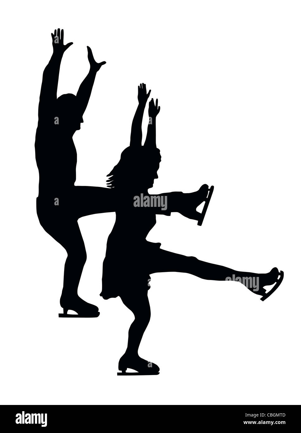 Ice skaters competition Cut Out Stock Images & Pictures - Alamy