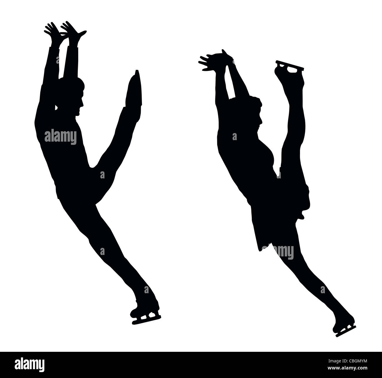 Ice skaters competition Cut Out Stock Images & Pictures - Alamy