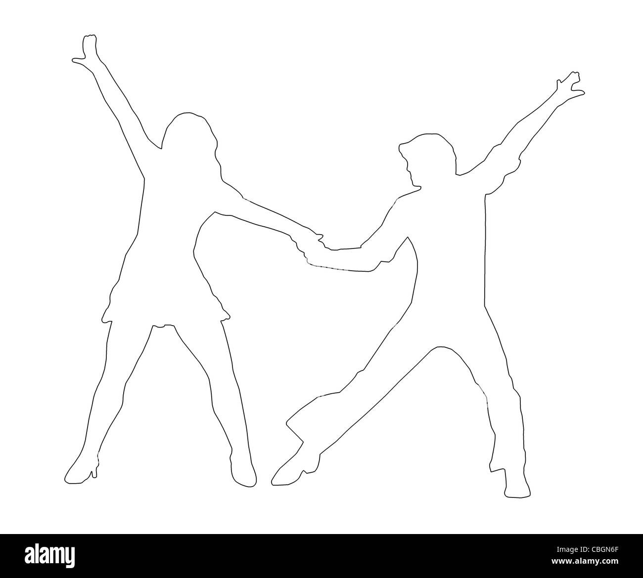 Jive Dance Black and White Stock Photos & Images - Alamy