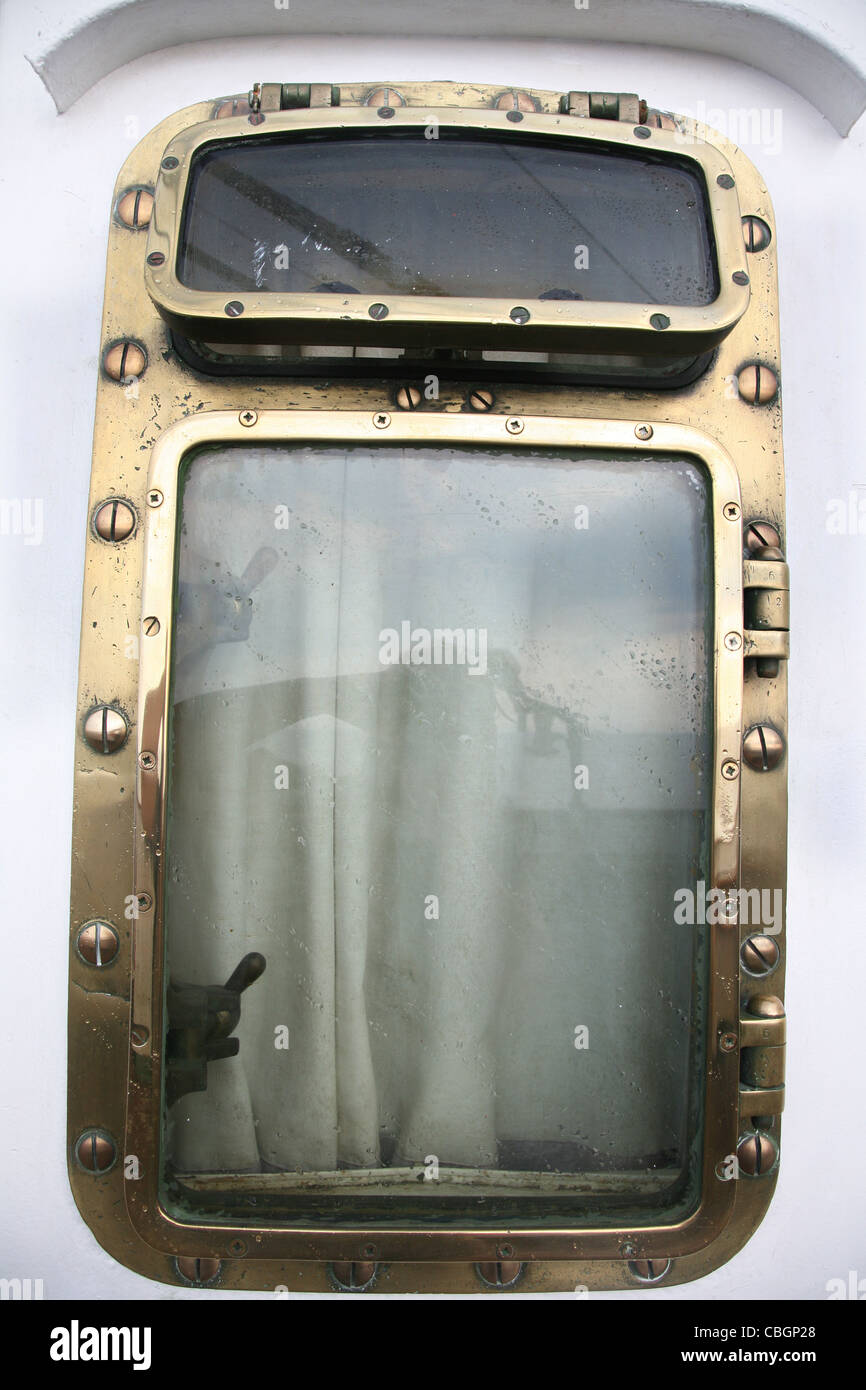 vessel equipment. Rigging. Window Stock Photo - Alamy