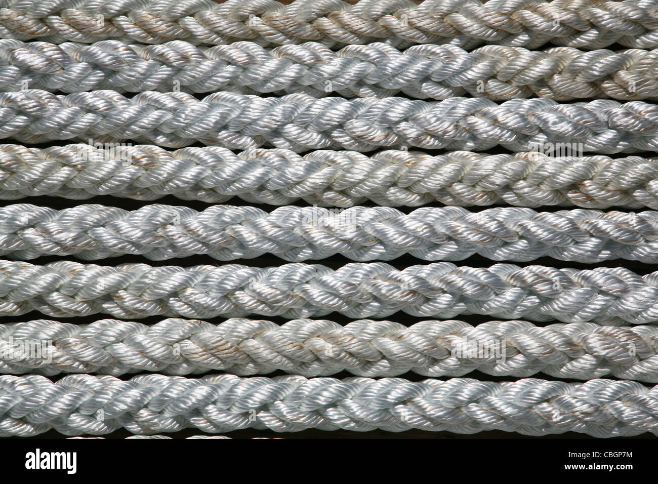 vessel equipment. Rigging. rope Stock Photo - Alamy