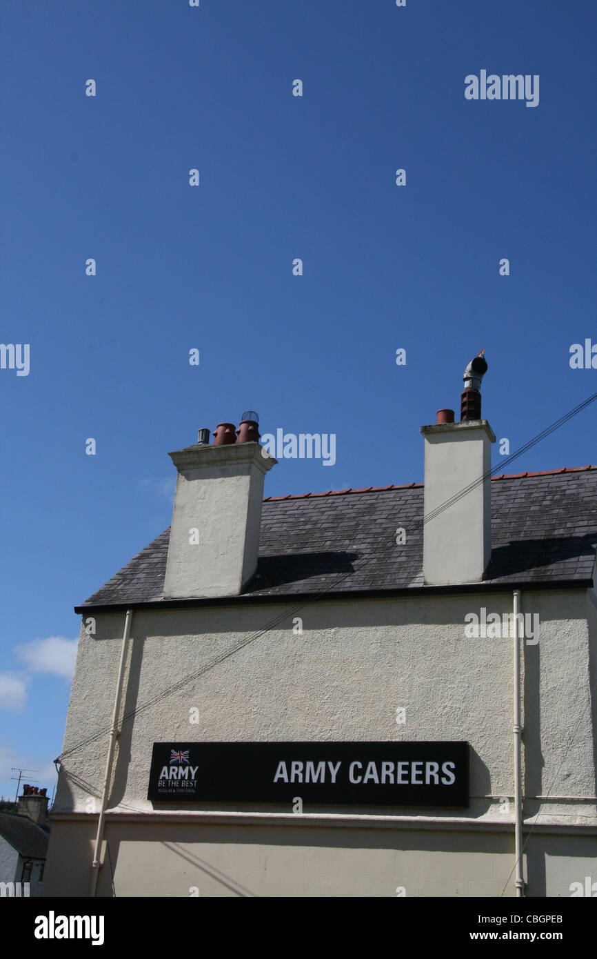 british army careers office in bangor wales great britain uk Stock ...