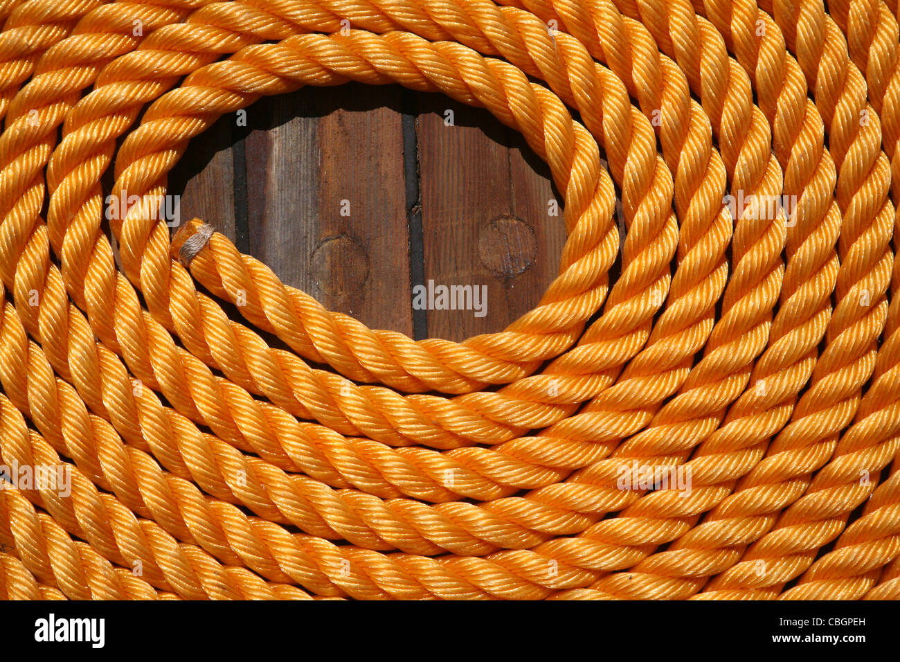 vessel equipment. Rigging. rope Stock Photo - Alamy