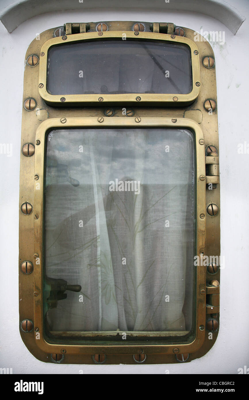 vessel equipment. Rigging. Window Stock Photo - Alamy