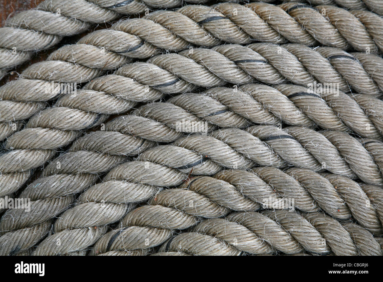vessel equipment. Rigging. rope Stock Photo - Alamy