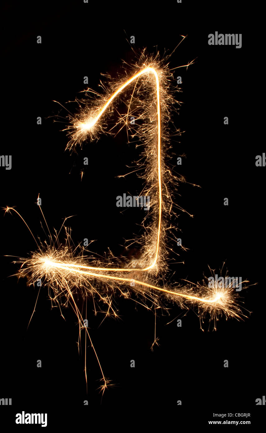 Explosive Number 1 Stock Photo - Alamy