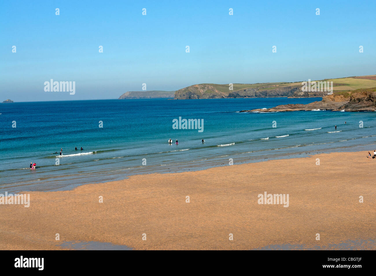 Harlyn Bay on the north Cornish coast near Padstow Stock Photo - Alamy