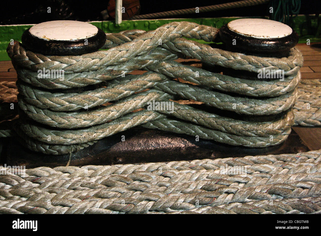 vessel equipment. Rigging Stock Photo - Alamy